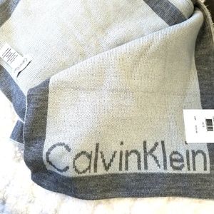 Calvin Klein | Accessories | Calvin Klein Grey Nwt Reversible Muffler ...
